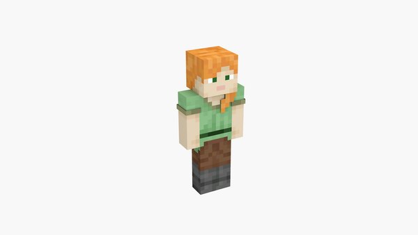 modelo 3d Minecraft Alex - TurboSquid 2347175