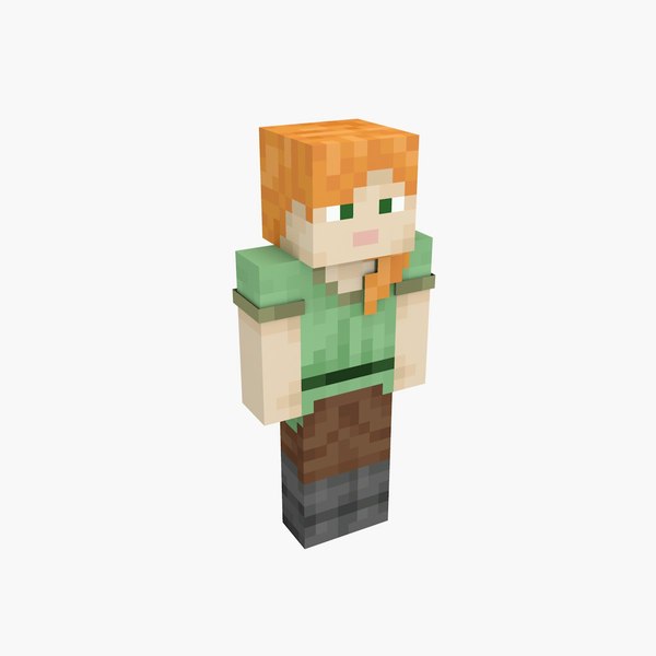 modelo 3d Minecraft Alex - TurboSquid 2347175