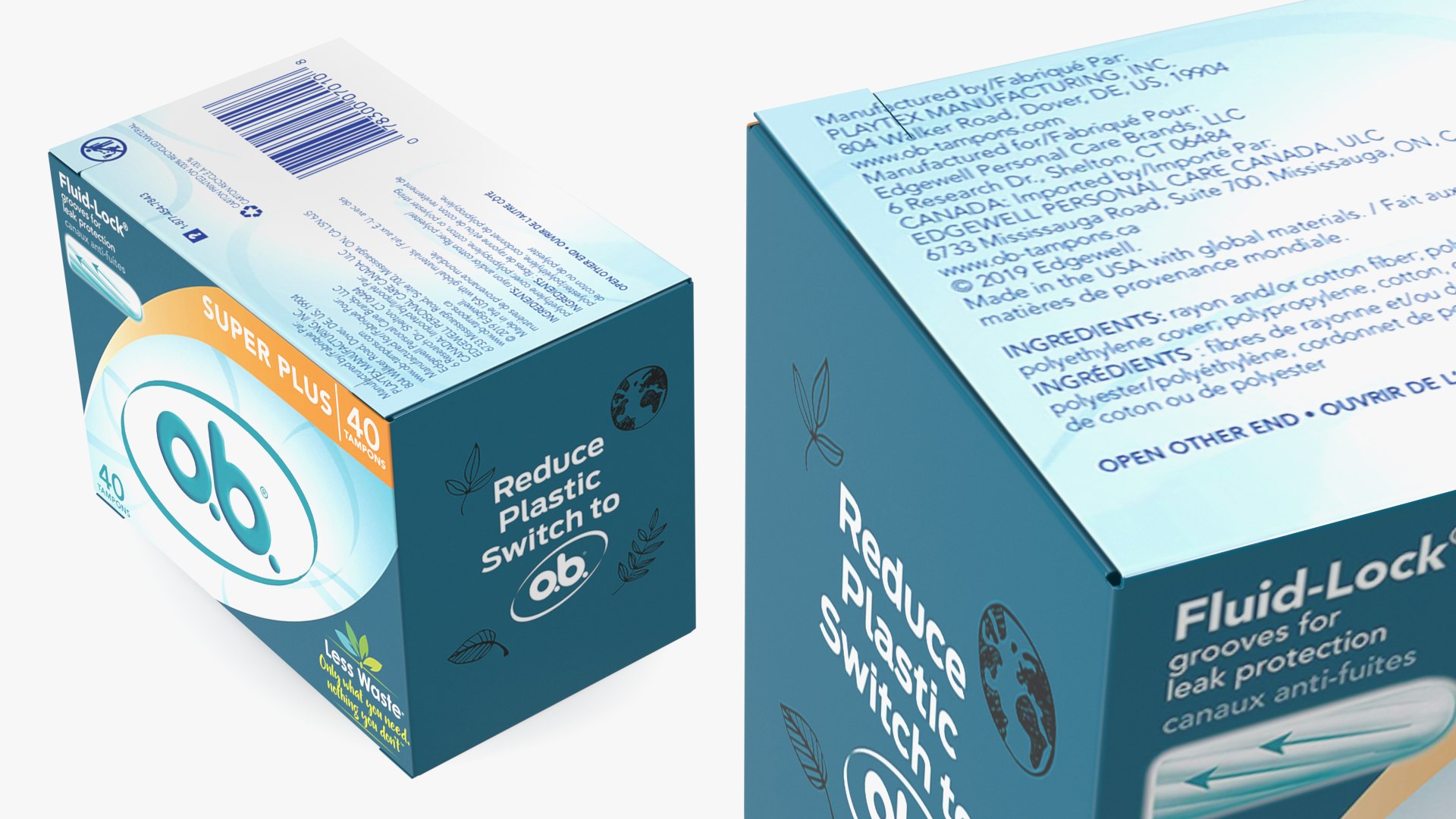 3D OB Super Plus Package 40 Tampons - TurboSquid 2164605