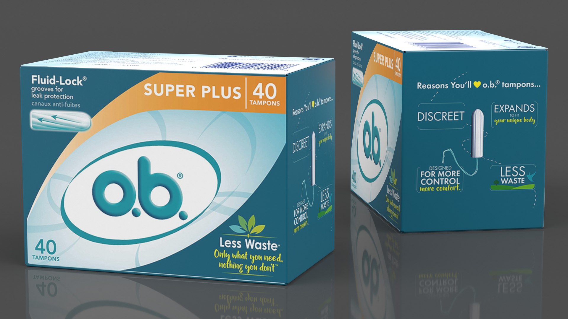 3D OB Super Plus Package 40 Tampons - TurboSquid 2164605