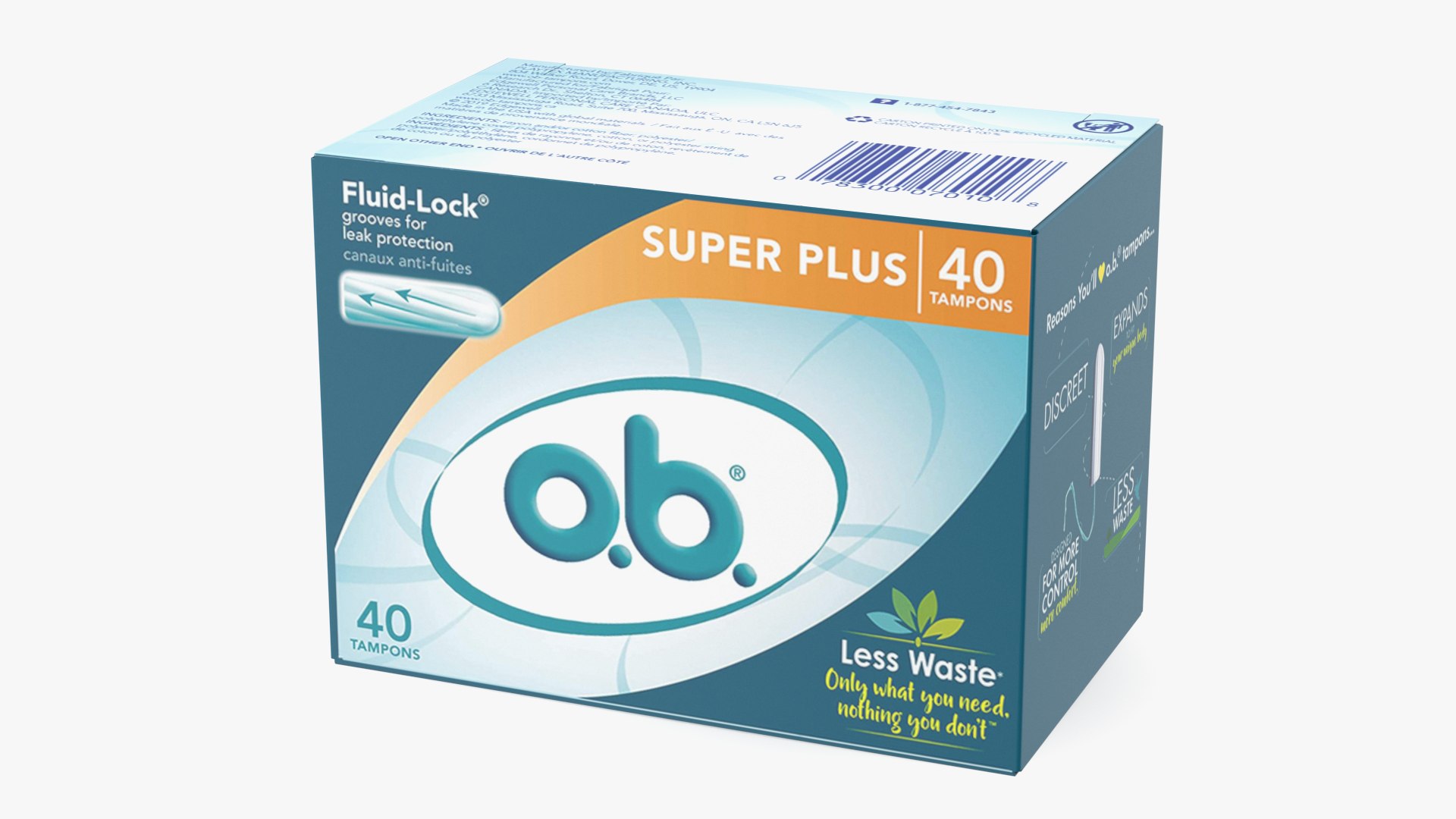3D OB Super Plus Package 40 Tampons - TurboSquid 2164605