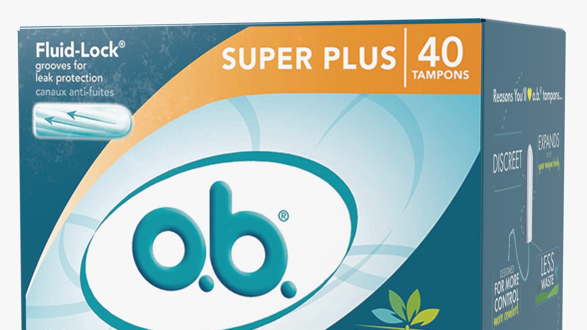 3D OB Super Plus Package 40 Tampons - TurboSquid 2164605
