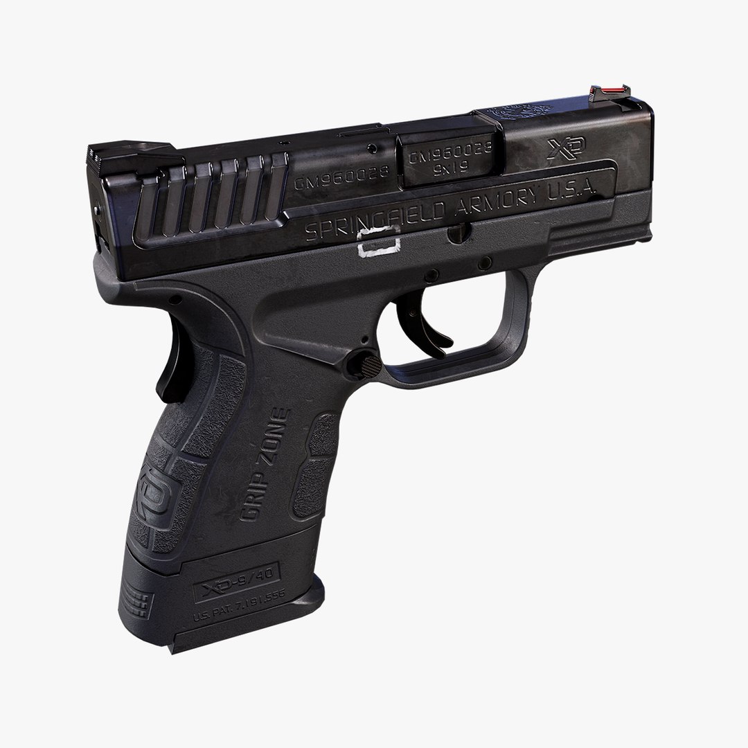 Springfield XD-MOD2 - Black 3D model - TurboSquid 1958077