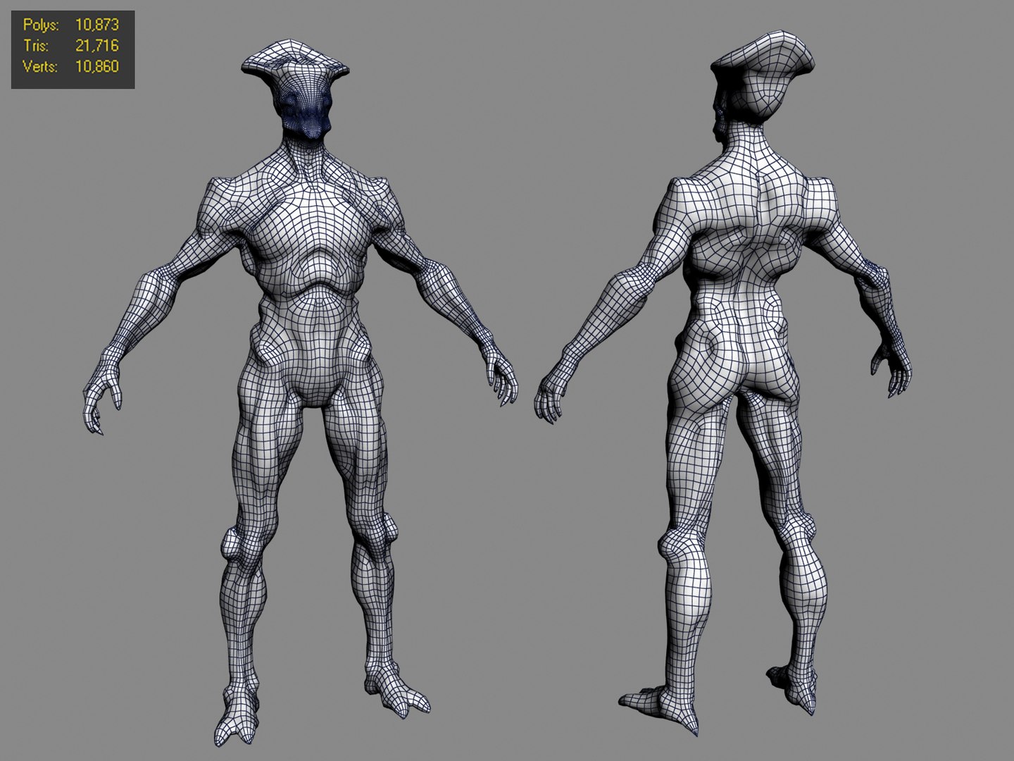 Mutant Humanoid Human 3d Max