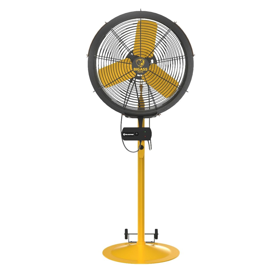 AirEye Pedestal Mount Fan By Big Ass Fans Model - TurboSquid 2015033