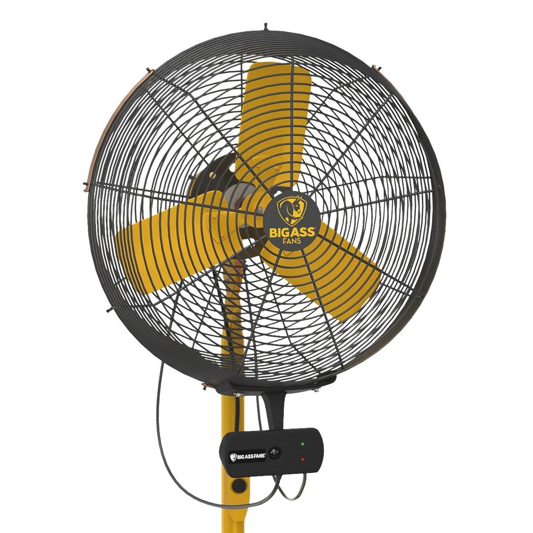AirEye Pedestal Mount Fan By Big Ass Fans Model - TurboSquid 2015033