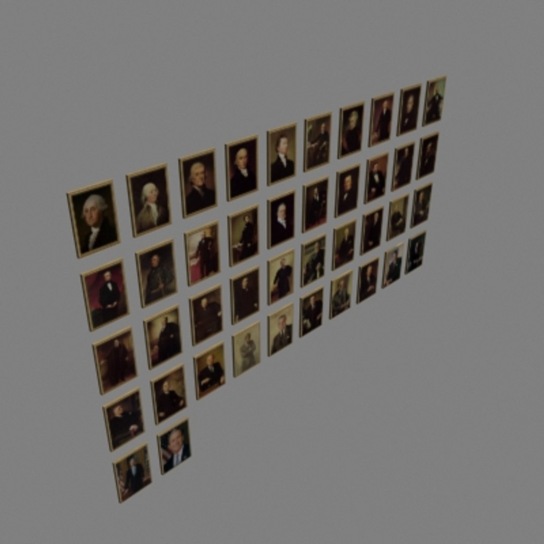 3d Portraits Presidents