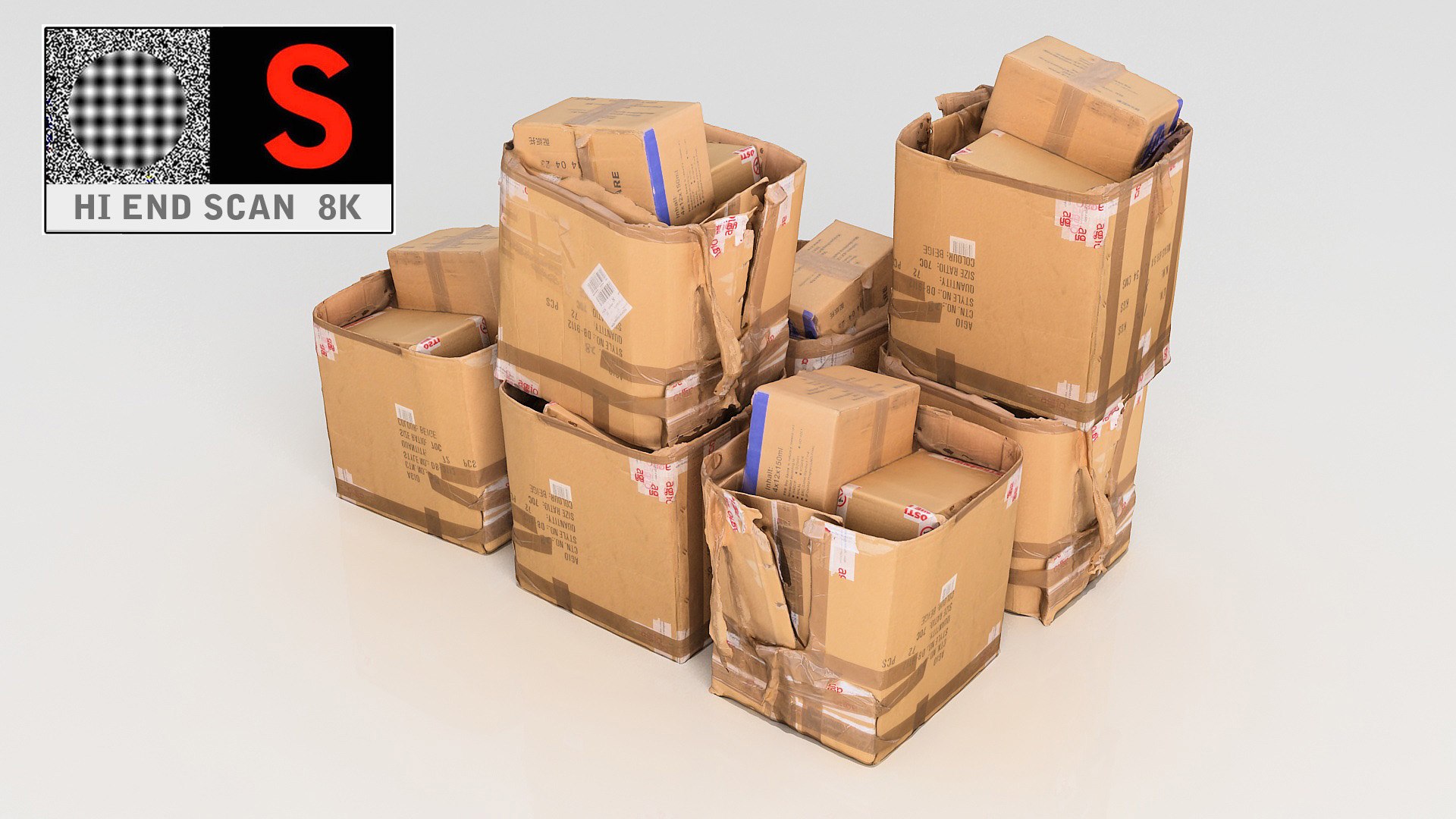 3d Scanned Packed Model