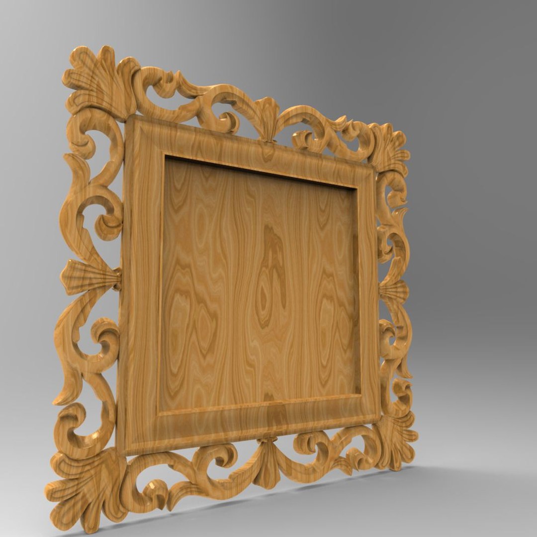 mirror frame stl cnc 3ds