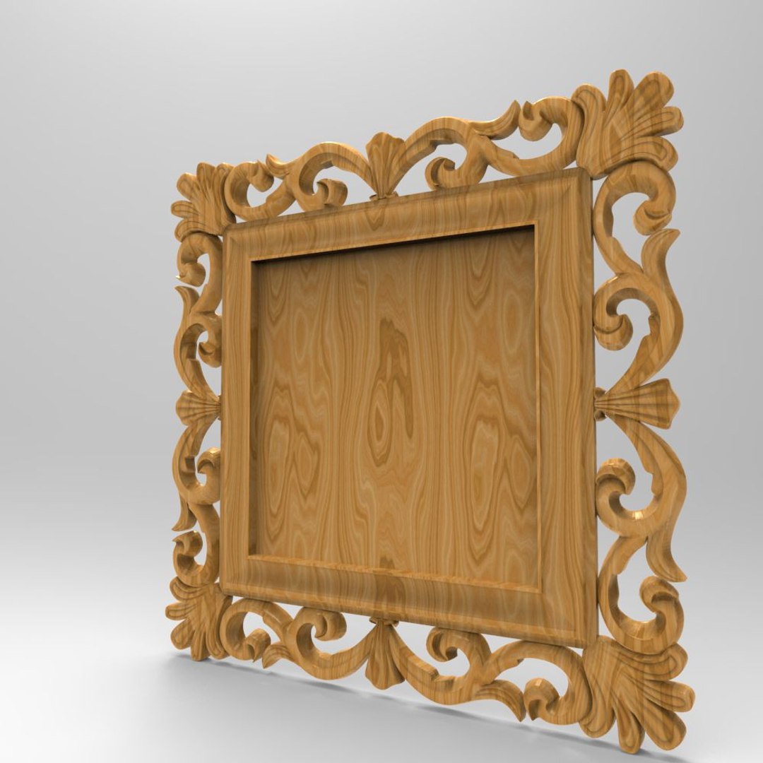 mirror frame stl cnc 3ds