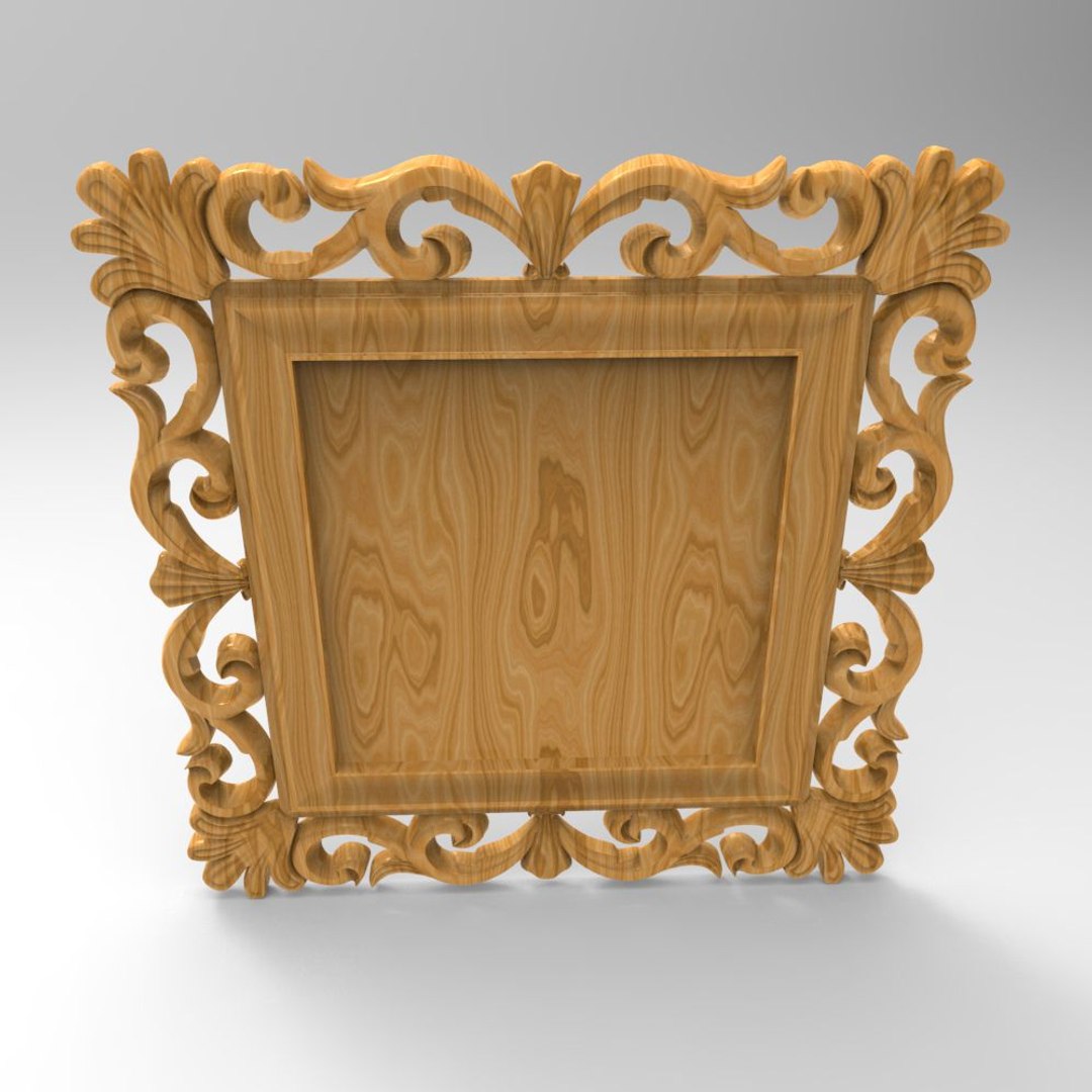 mirror frame stl cnc 3ds