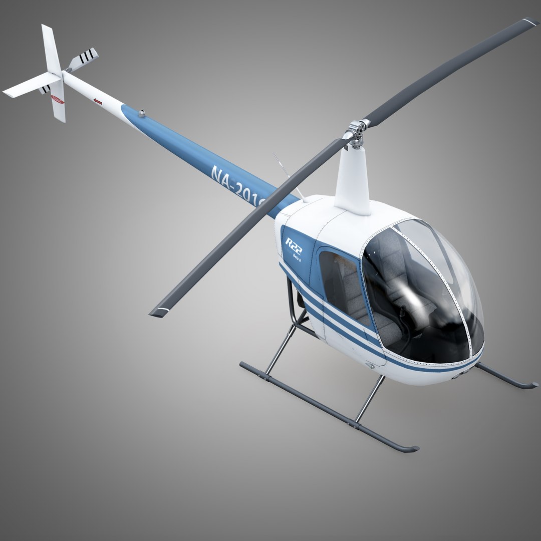 Robinson R22 Helicopter Interior Max