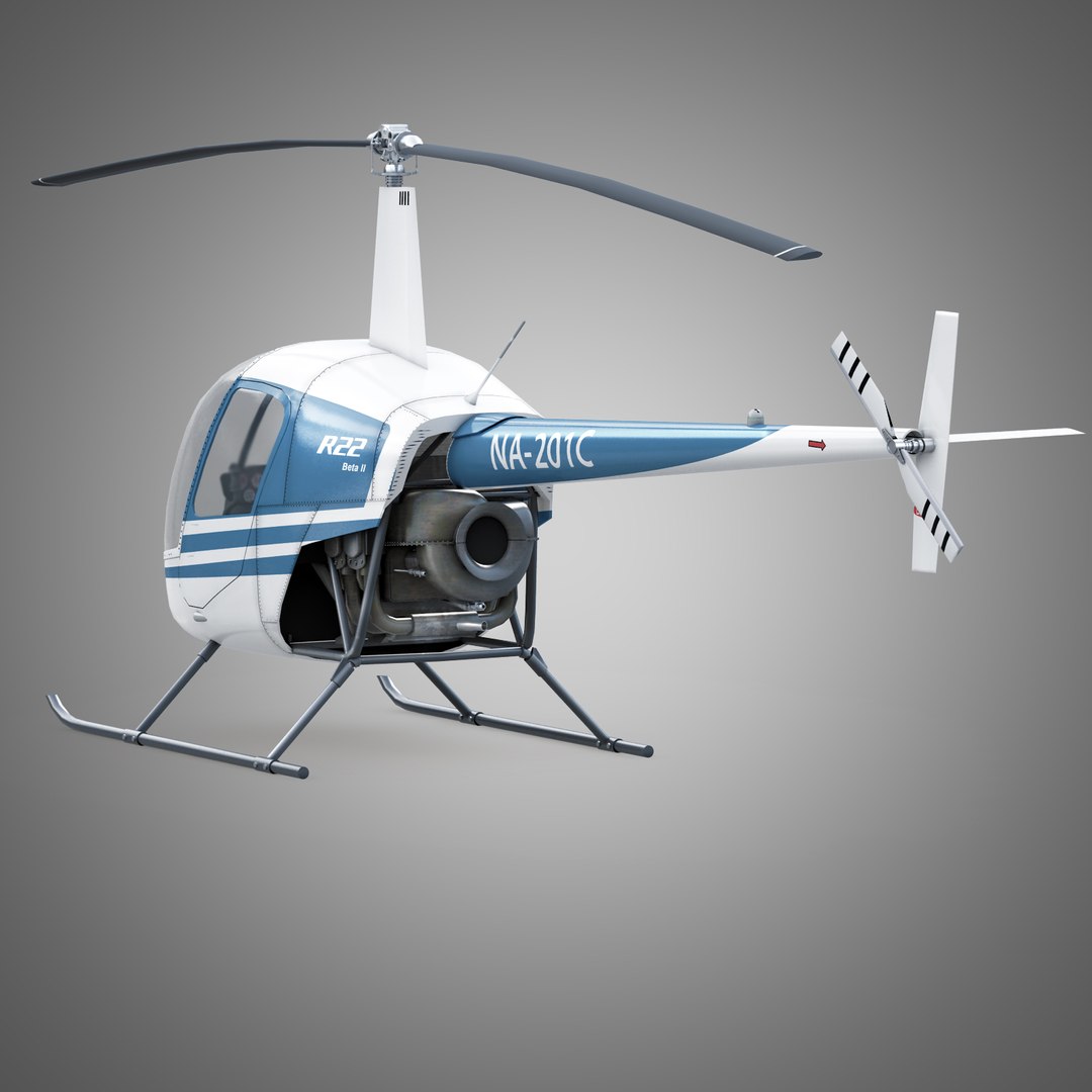 Robinson R22 Helicopter Interior Max