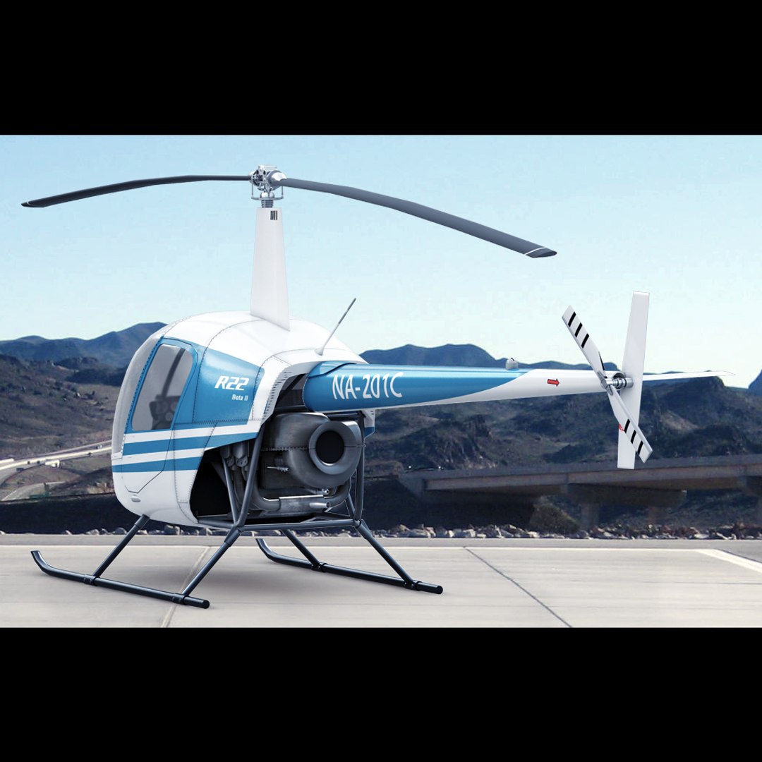 Robinson R22 Helicopter Interior Max