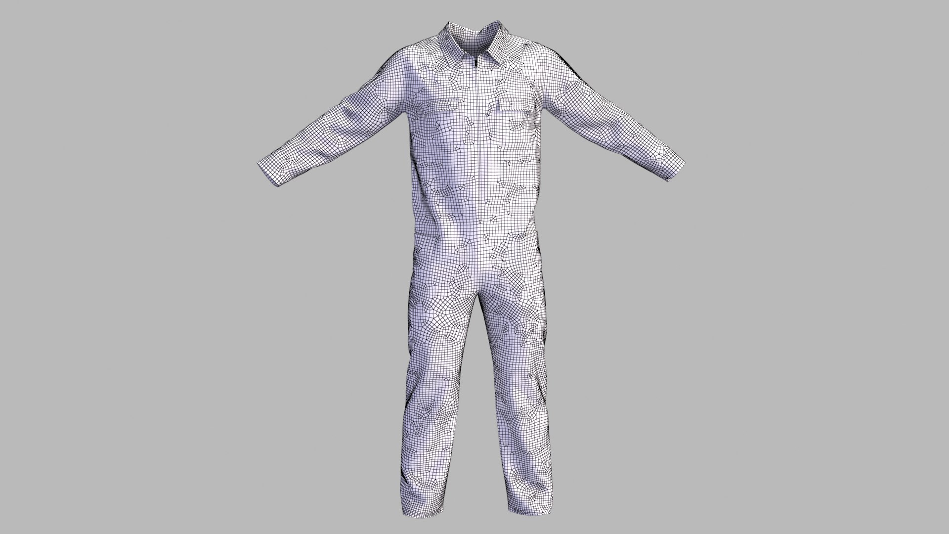 Hi Vis Work Overalls 3D Model - TurboSquid 2107076