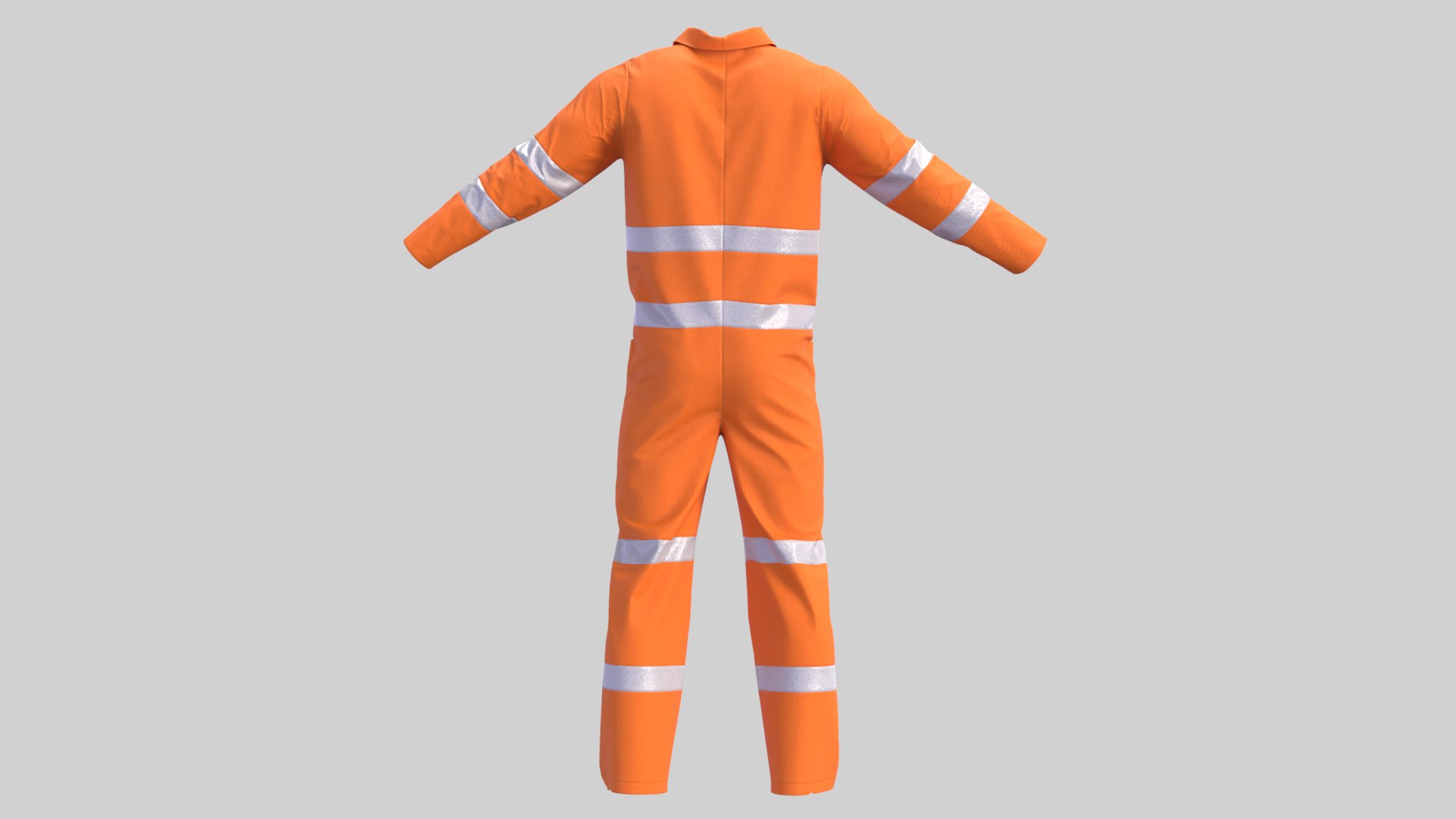 Hi Vis Work Overalls 3D Model - TurboSquid 2107076