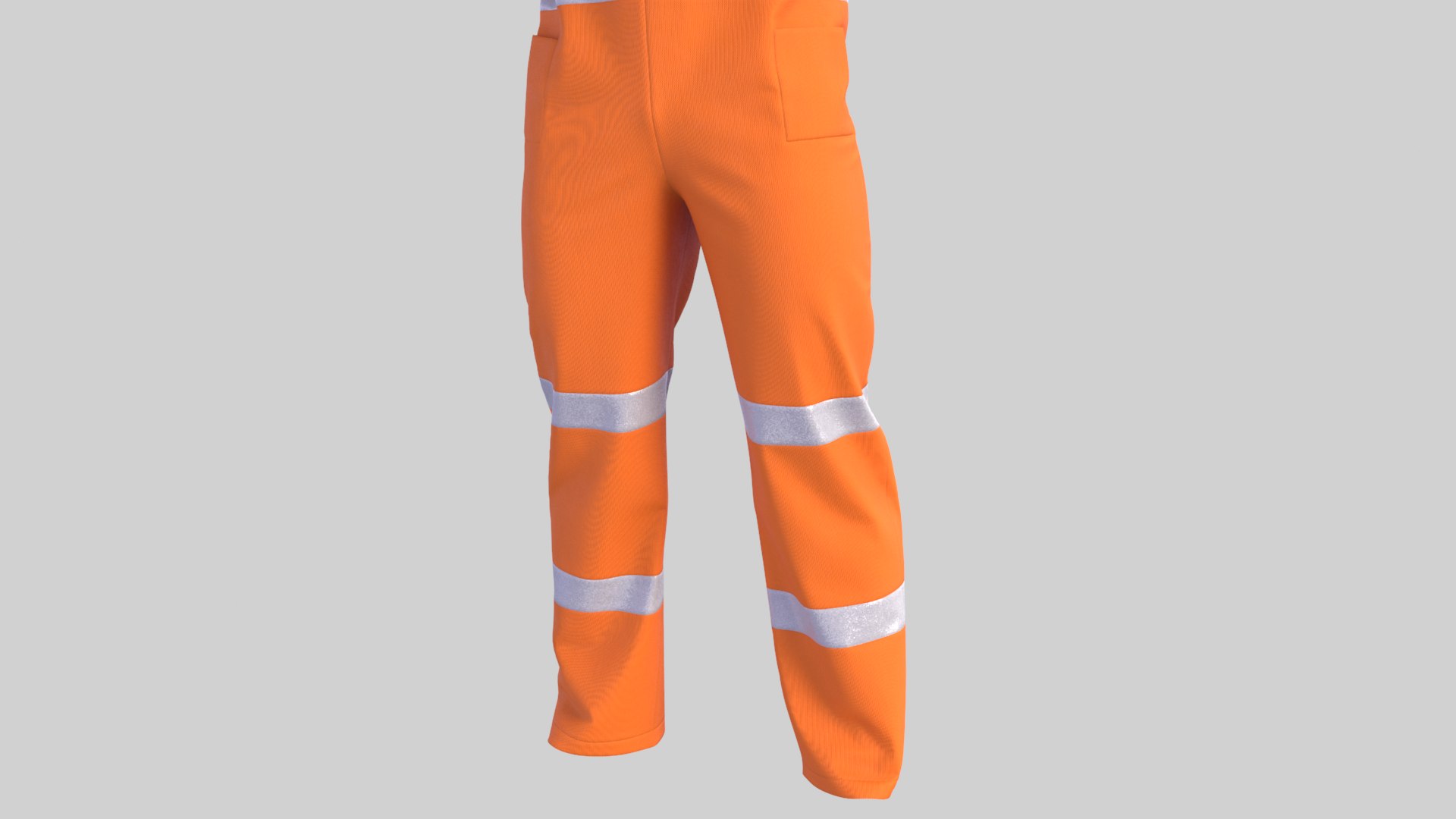 Hi Vis Work Overalls 3D Model - TurboSquid 2107076