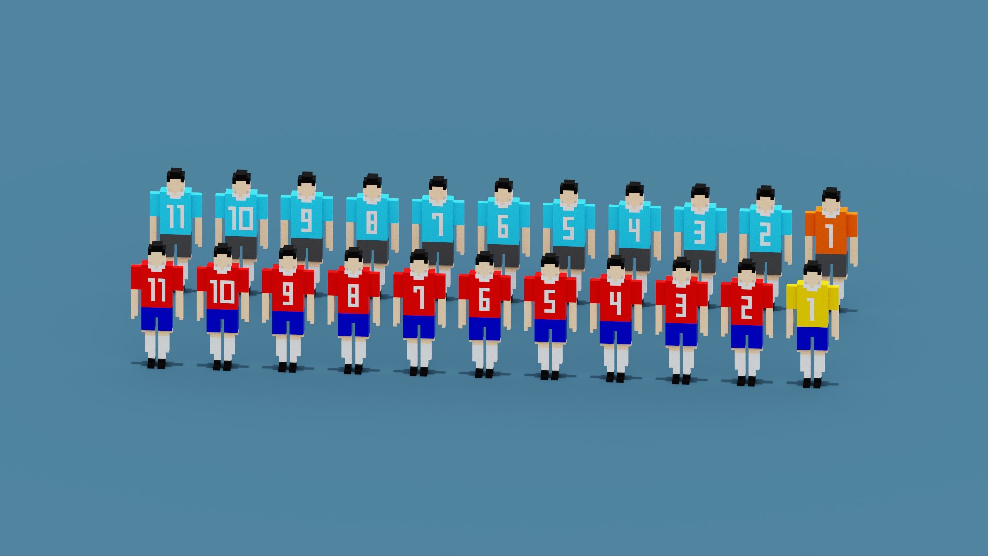 3D Soccer Characters Model - TurboSquid 2025536