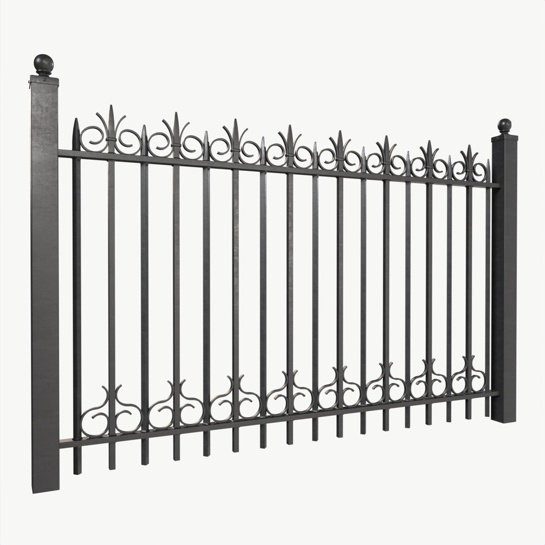 3D IRON MODULAR FENCES SET VOL 1 - TurboSquid 2194656