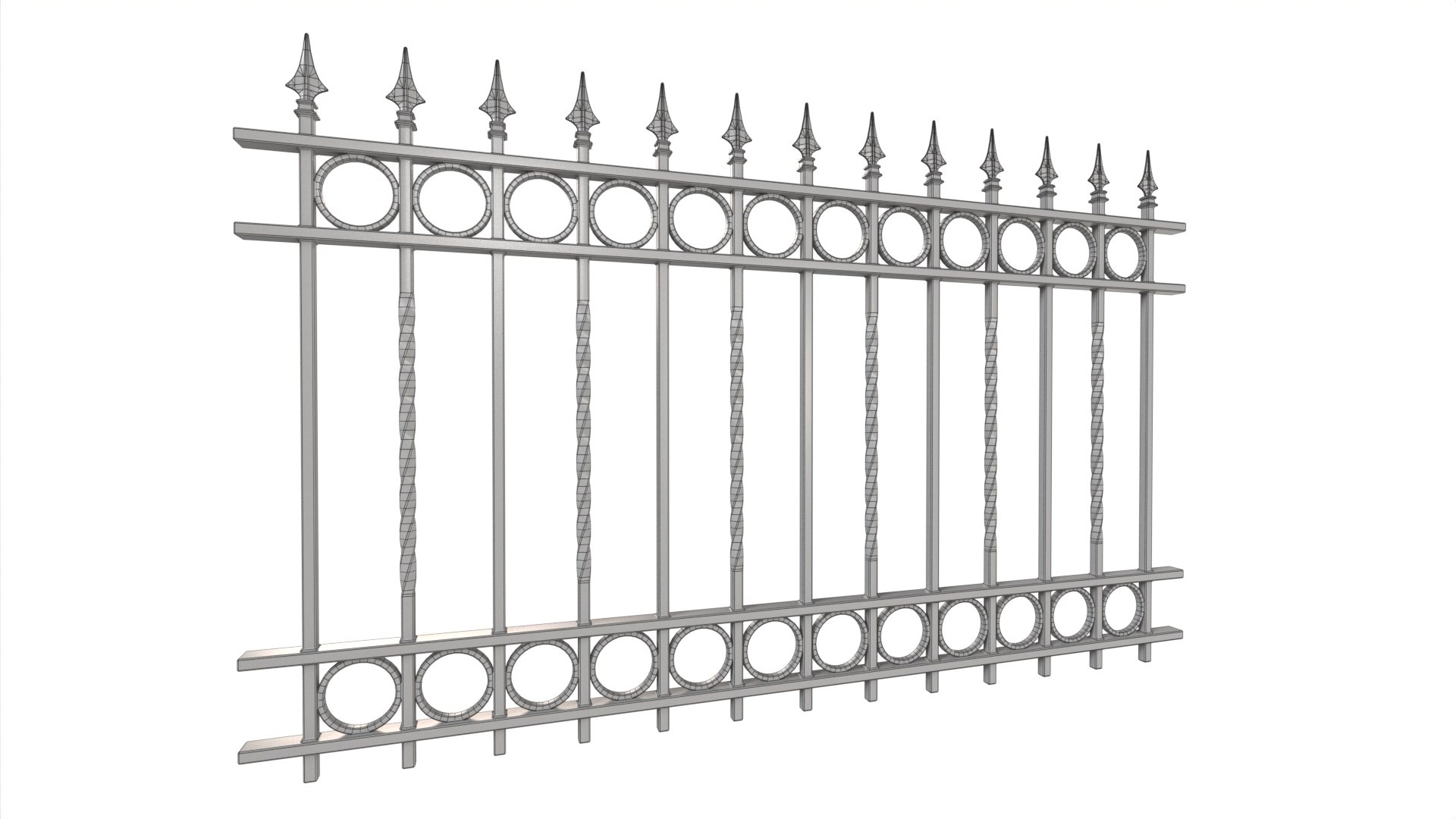 3D IRON MODULAR FENCES SET VOL 1 - TurboSquid 2194656