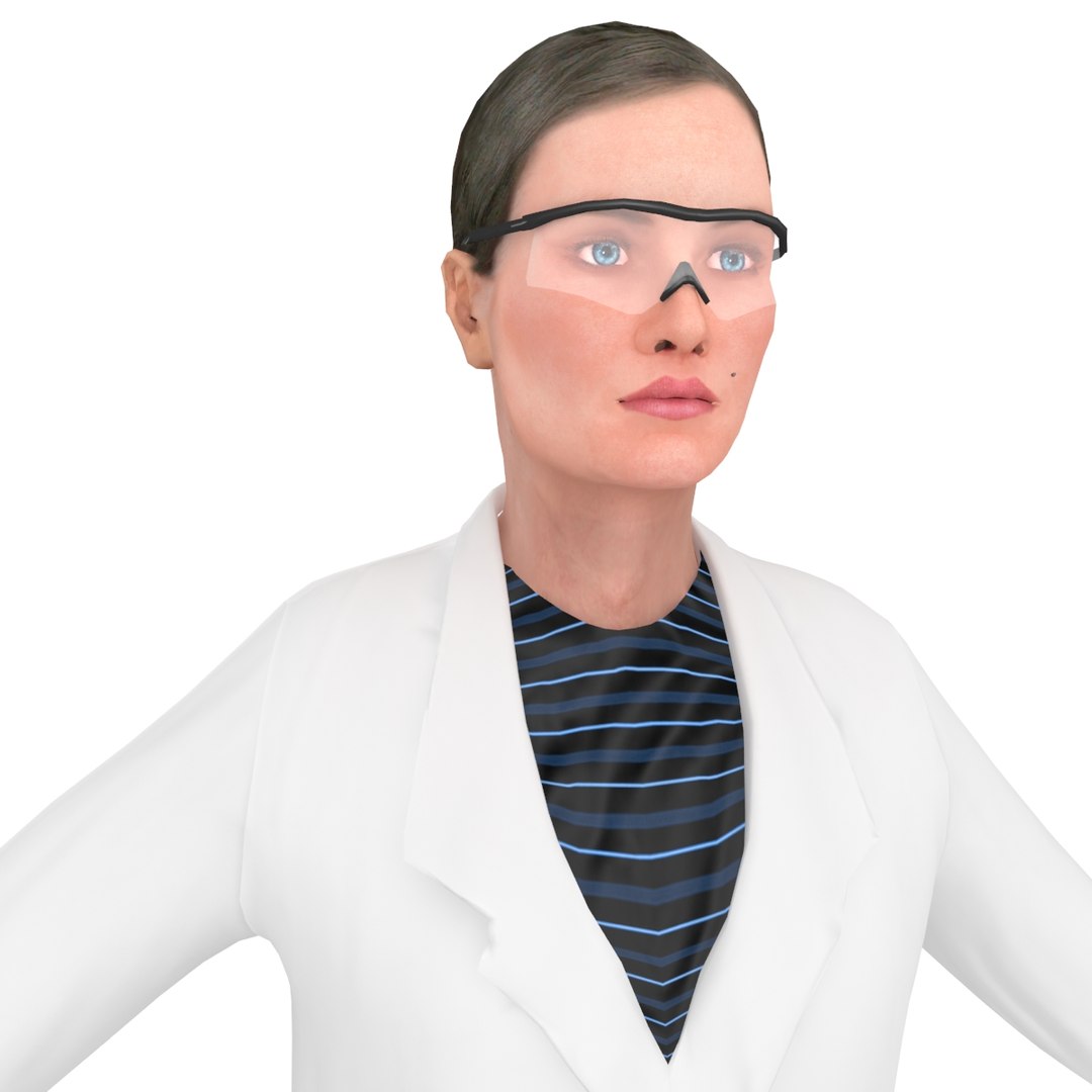 Female Scientist 3D Model - TurboSquid 1313822
