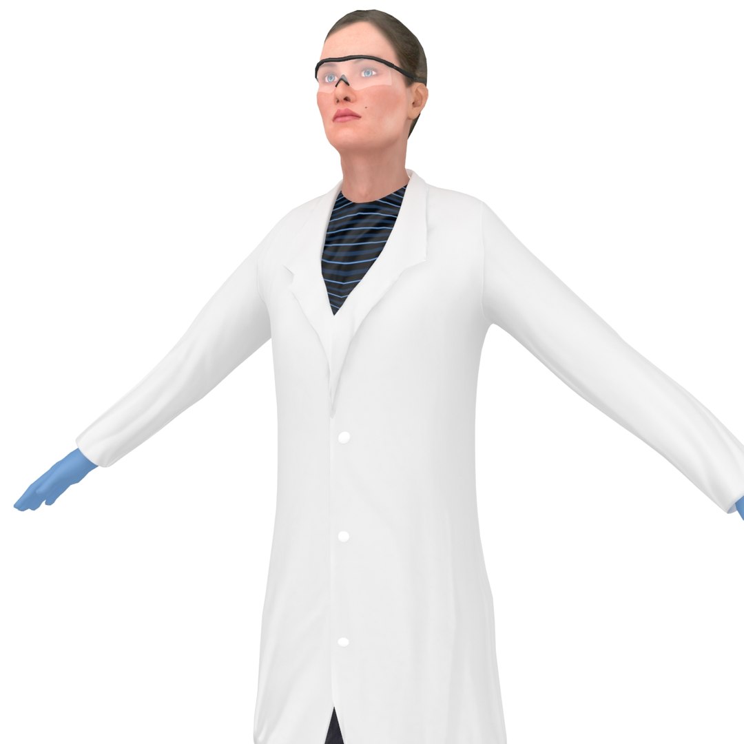 Female Scientist 3D Model - TurboSquid 1313822