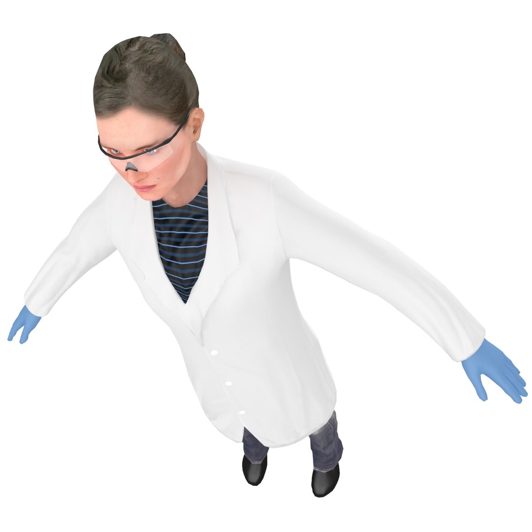 Female scientist 3D model - TurboSquid 1313822