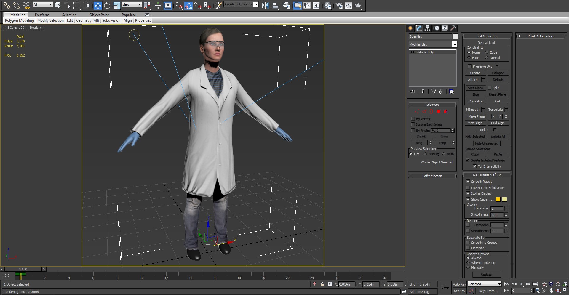 Female scientist 3D model - TurboSquid 1313822