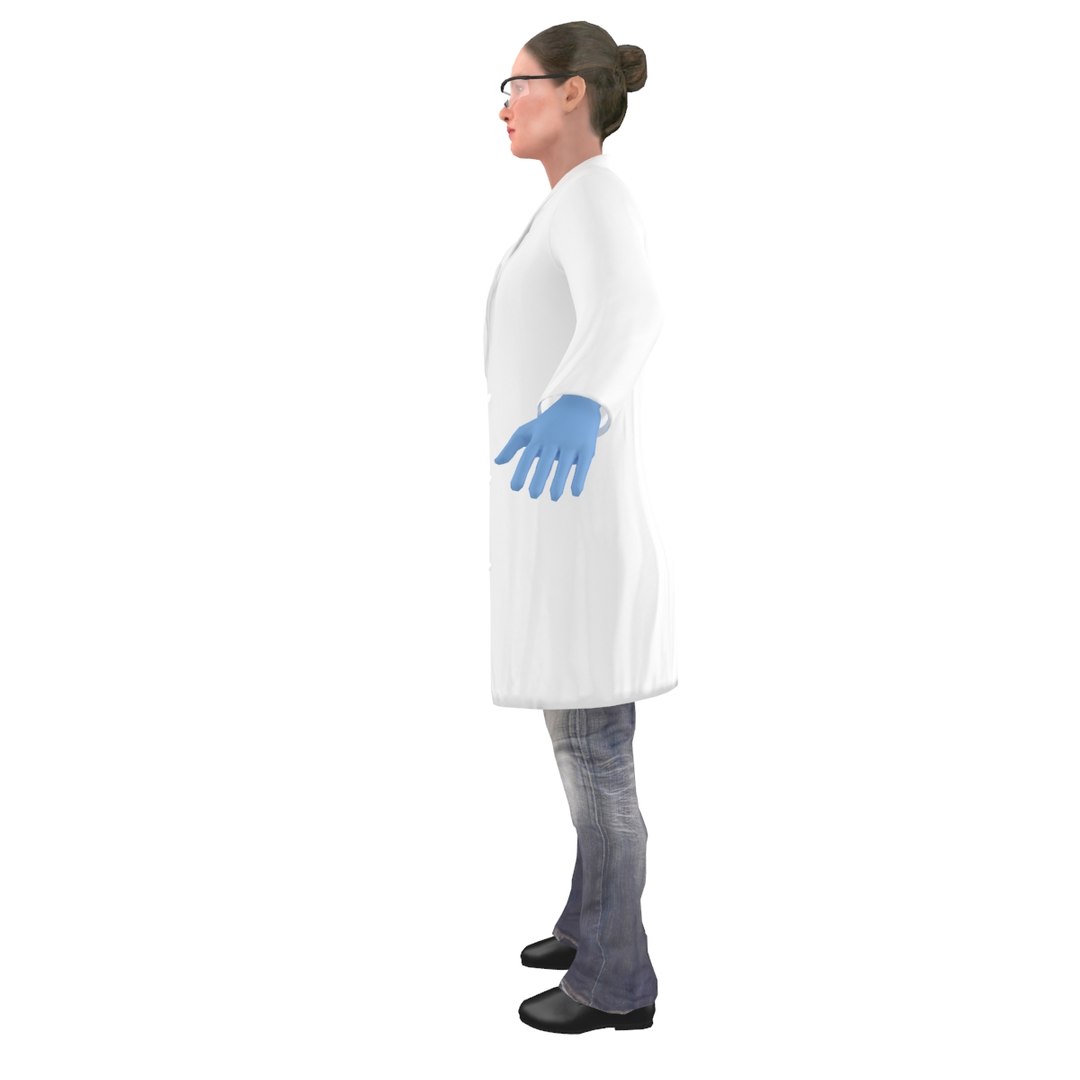 Female Scientist 3D Model - TurboSquid 1313822