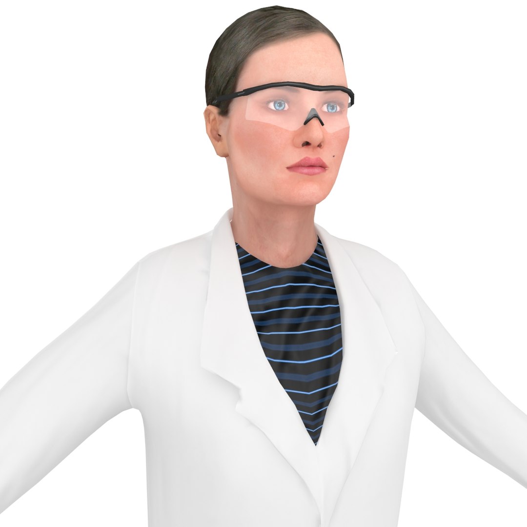 Female Scientist 3D Model - TurboSquid 1313822