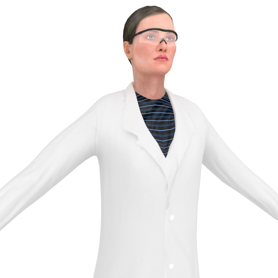Female Scientist 3D Model - TurboSquid 1313822