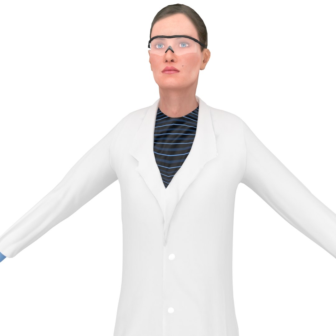 Female Scientist 3D Model - TurboSquid 1313822