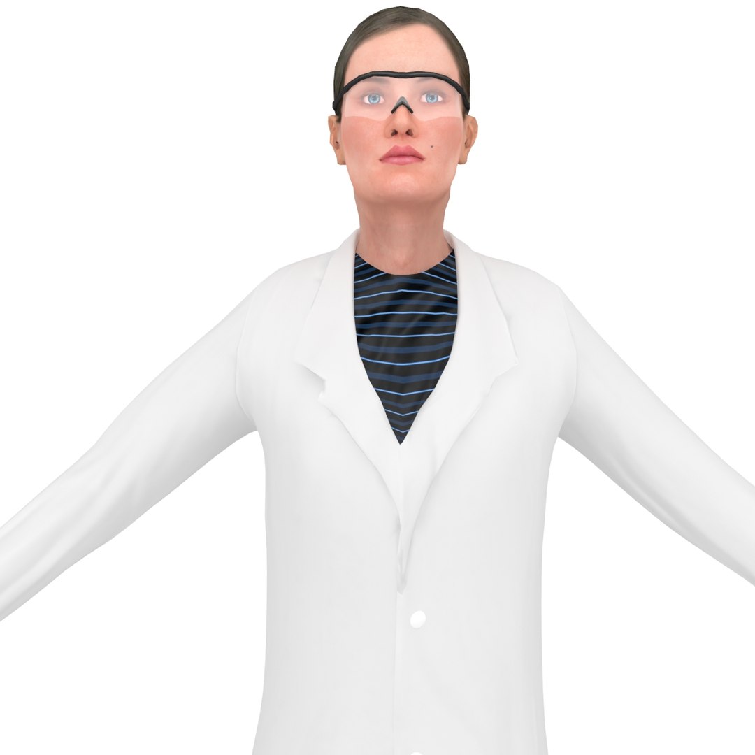 Female Scientist 3D Model - TurboSquid 1313822