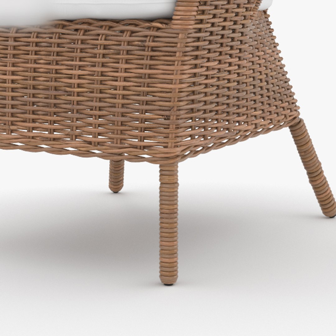 Rattan chair model - TurboSquid 1471694