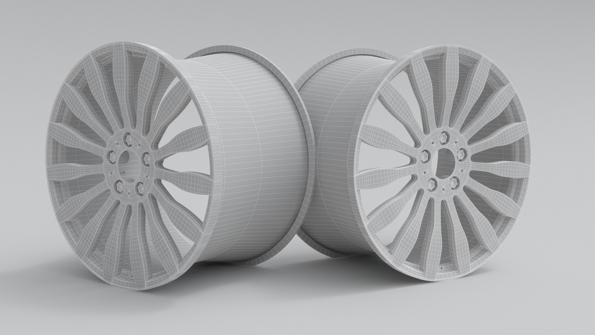 free car rim sport 3d model