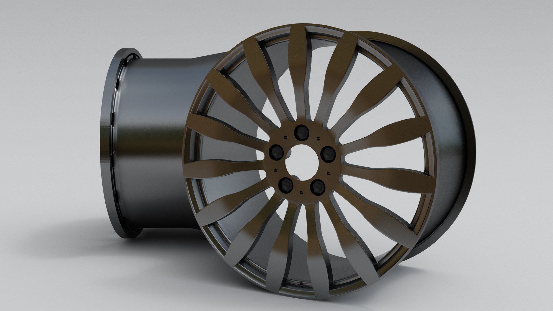 free car rim sport 3d model