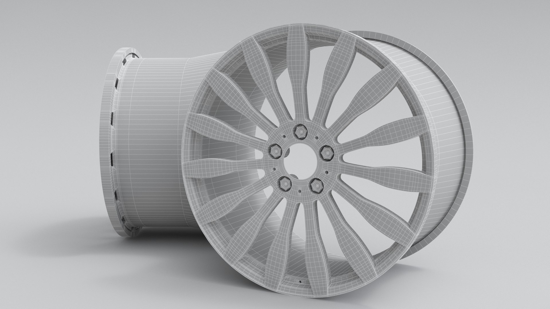 free car rim sport 3d model