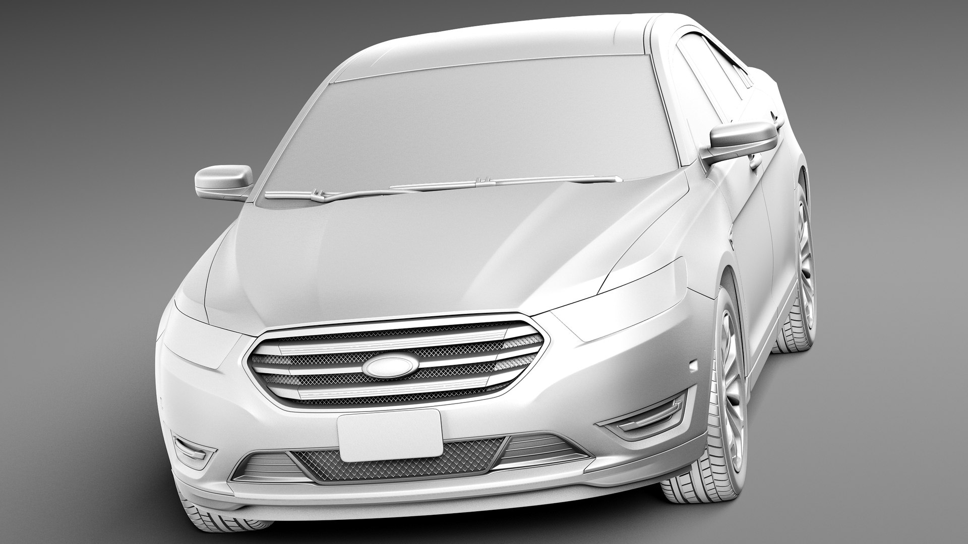 Taurus 2013 Sedan 3d 3ds
