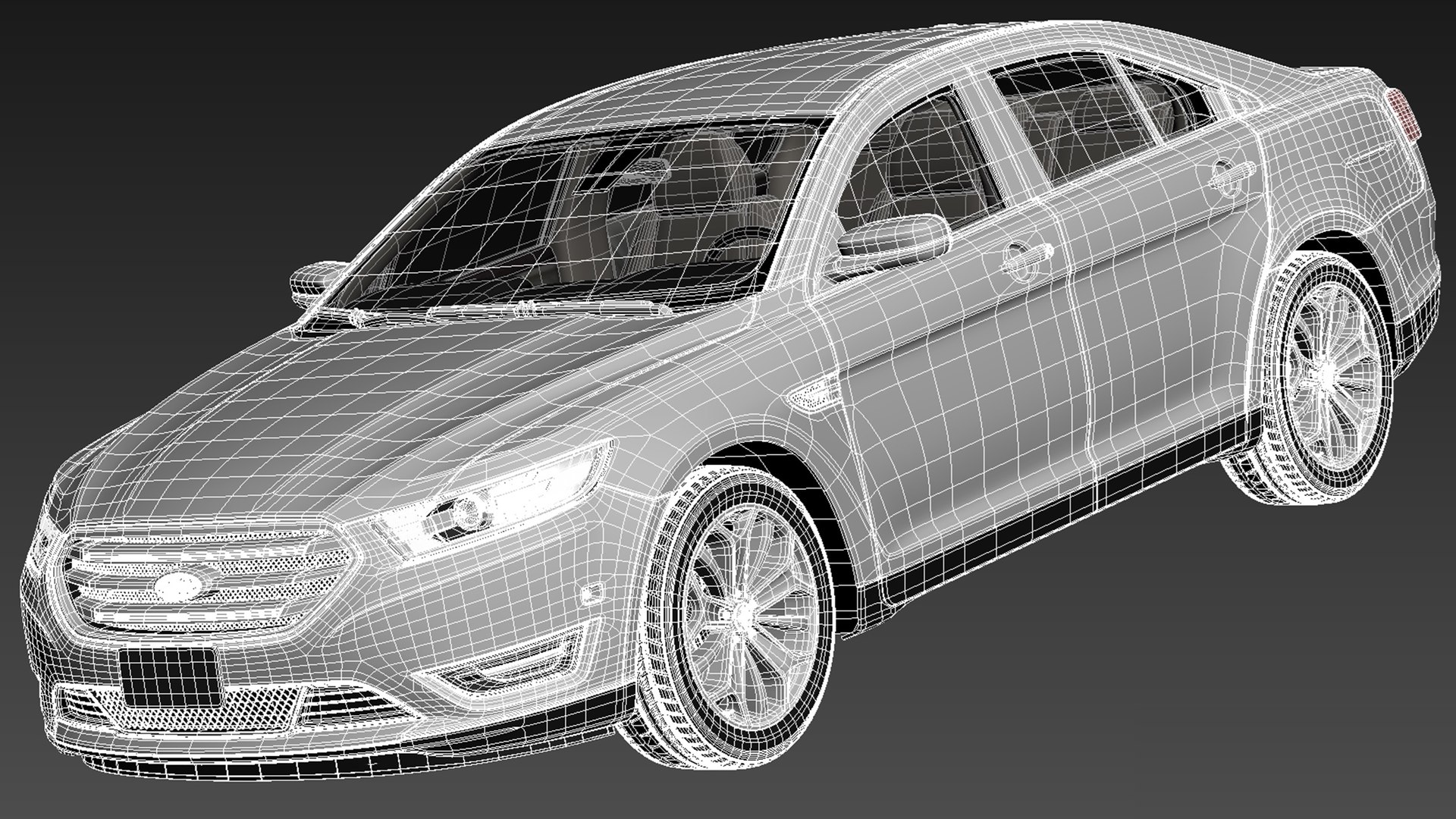 Taurus 2013 Sedan 3d 3ds