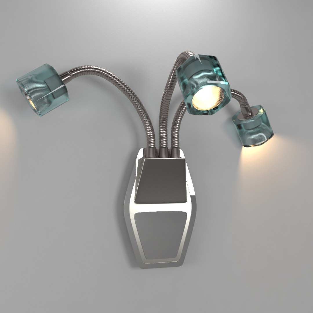 3d model wall lamp