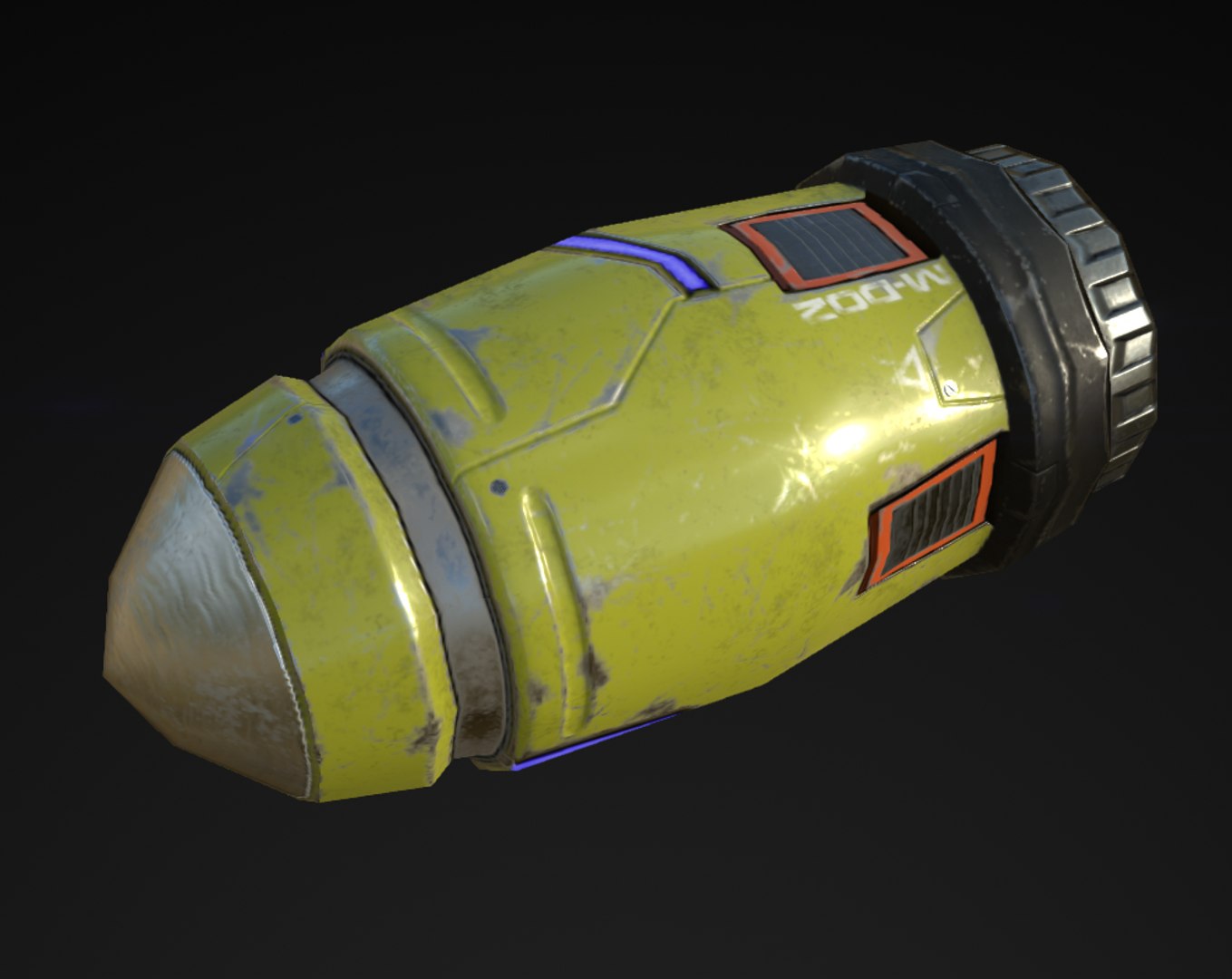 3d Model Low-poly Missile Launcher Pbr