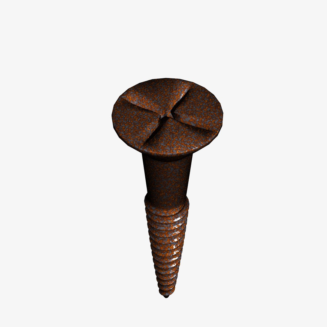 Old Screw 3d Obj