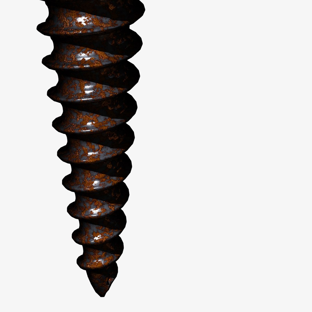 Old Screw 3d Obj