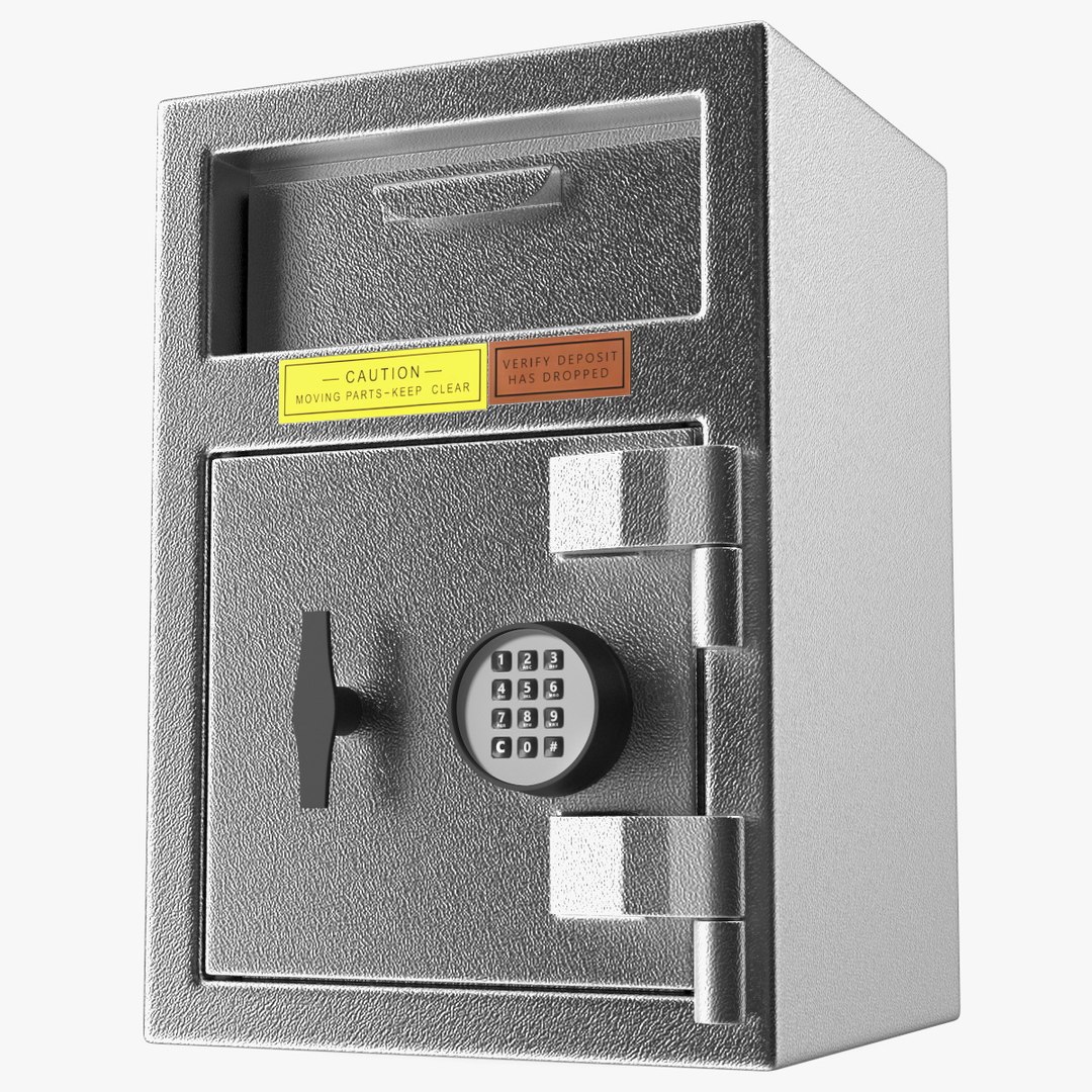 3D Steel Drop Safe - TurboSquid 2070505