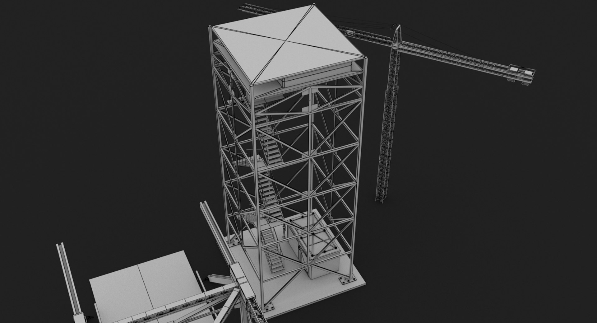 3D Railway Tower - TurboSquid 1321148