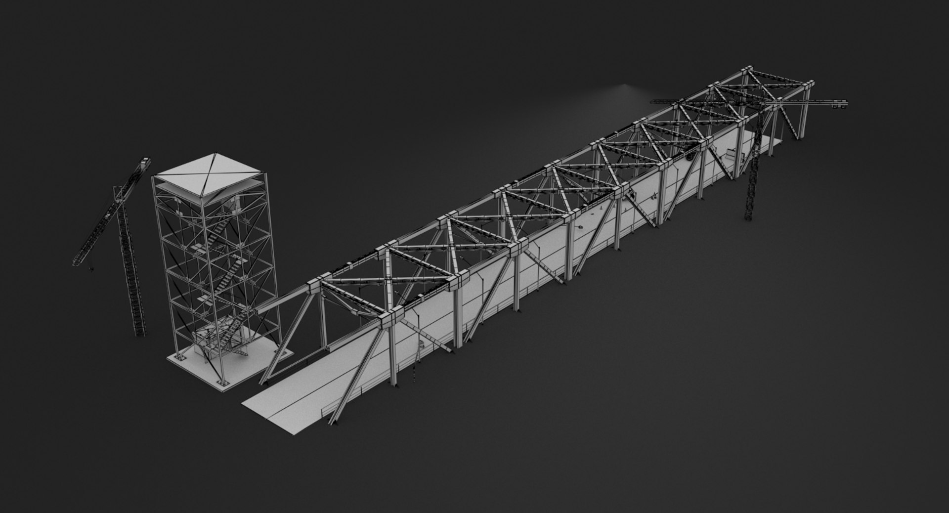 3D Railway Tower - TurboSquid 1321148