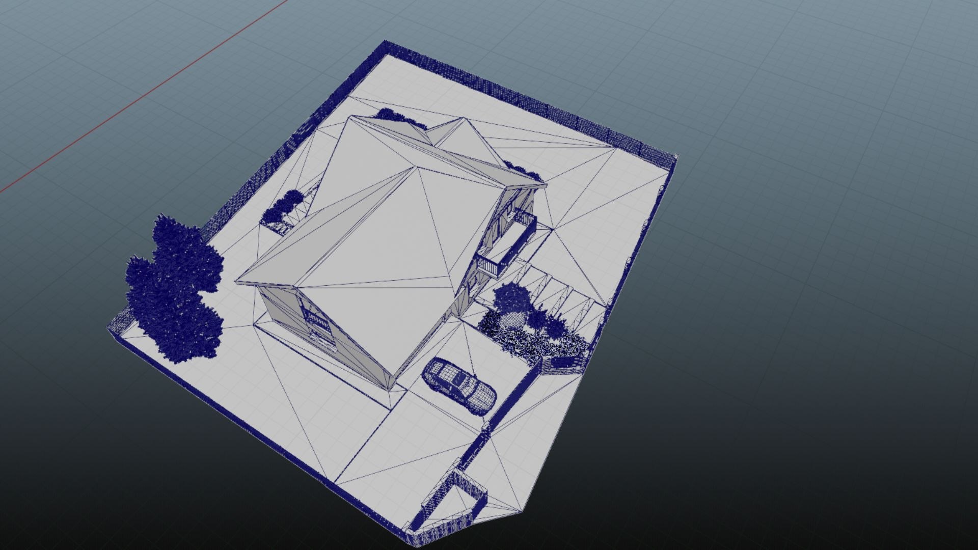 3D Polish House Cottage With Lavender 1 Model - TurboSquid 2166682