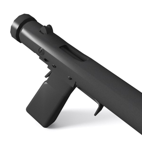3d model welrod suppressed pistol gun