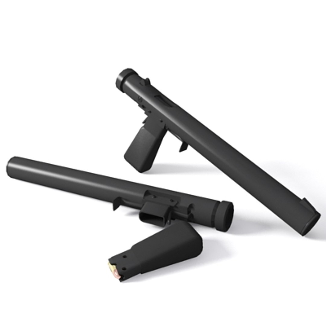 3d model welrod suppressed pistol gun