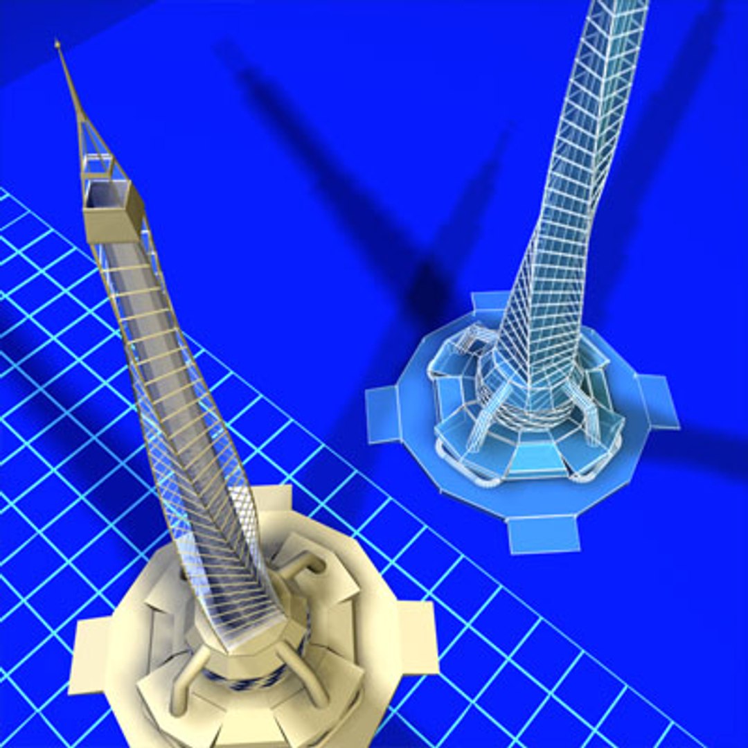 3d Twisted Tower 080307 01 Model